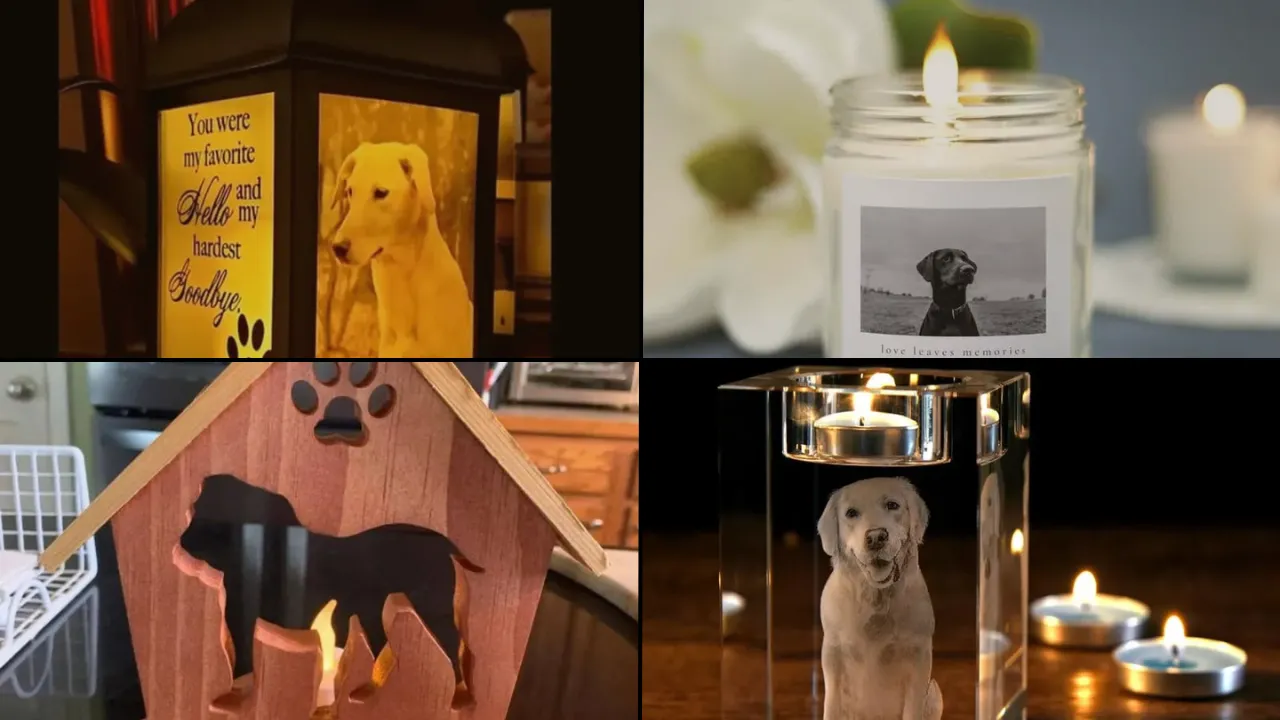 Best 8 Dog Memorial Candles | Personalized, Engraved & Photo Candle ...