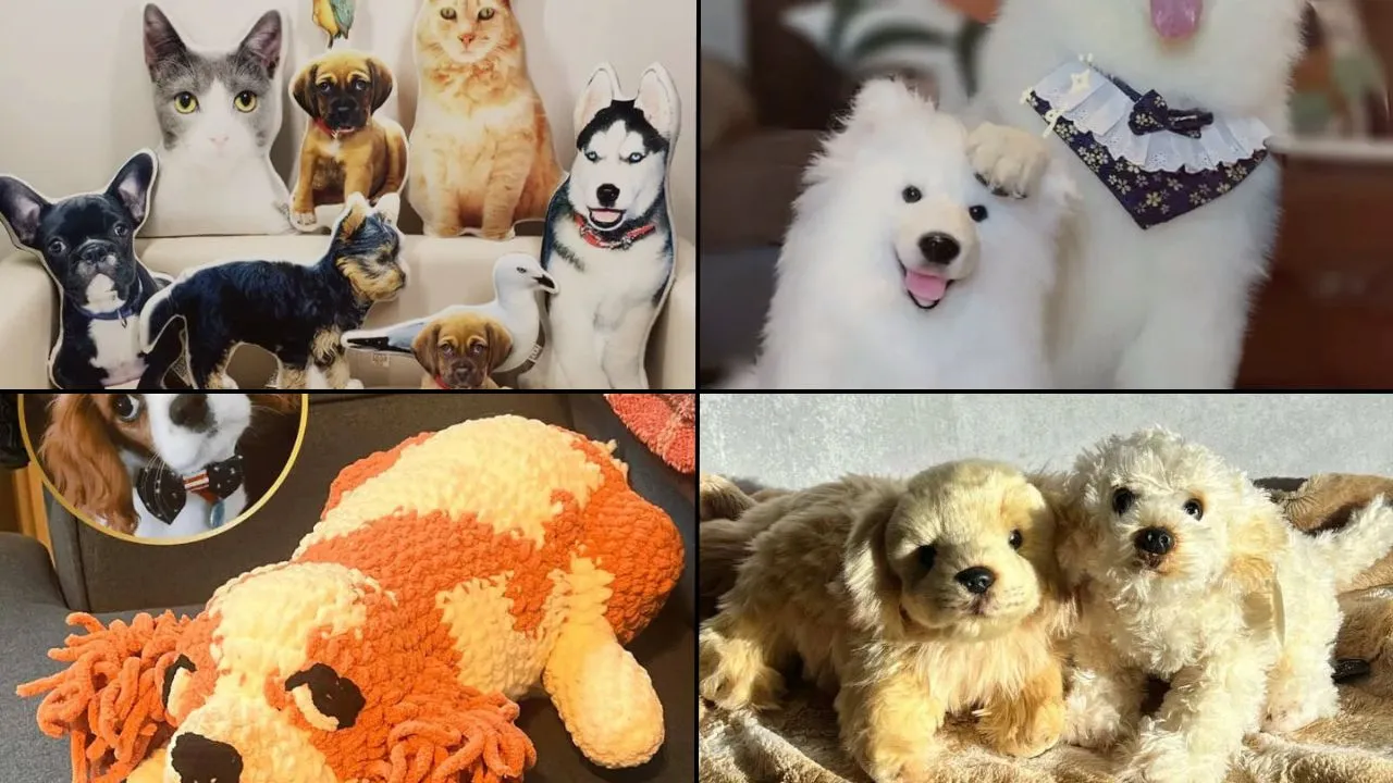 6 Custom Dog Memorial Stuffed Animals | Personalized Plush & Photo ...